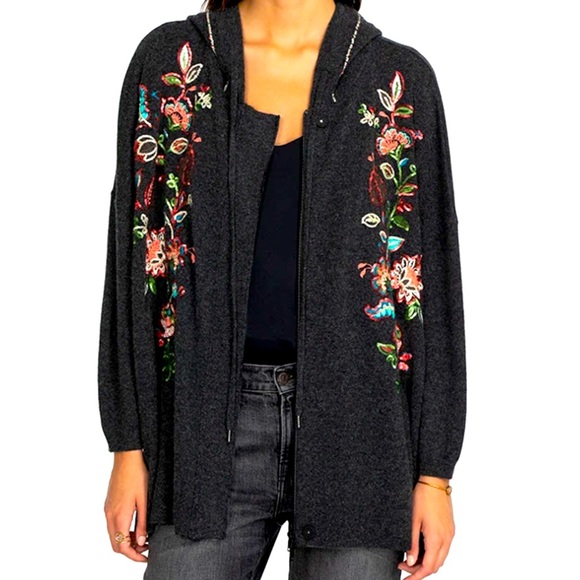 Johnny Was | Sweaters | Johnny Was Brenda Cashmere Hooded Cardigan ...